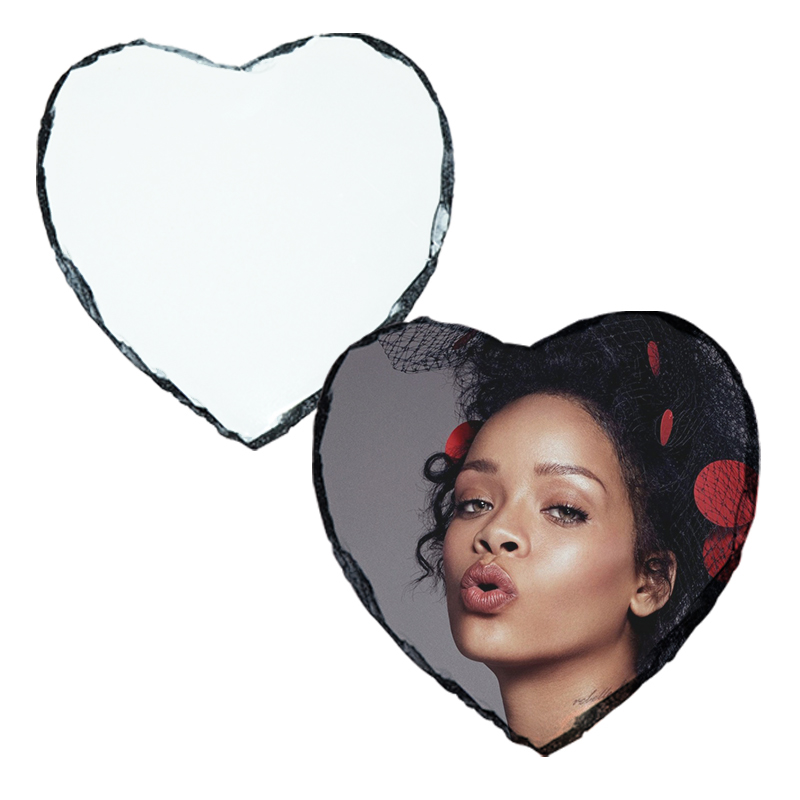 Heart shape sublimation slate