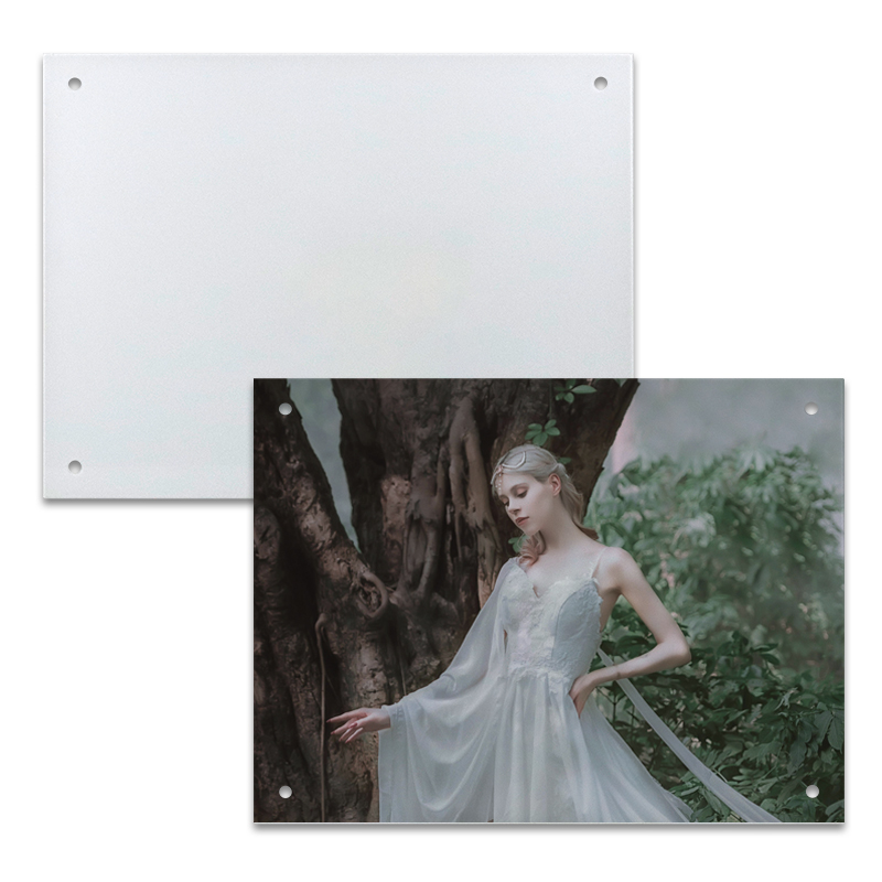 Wall-mounted sublimation glass frame