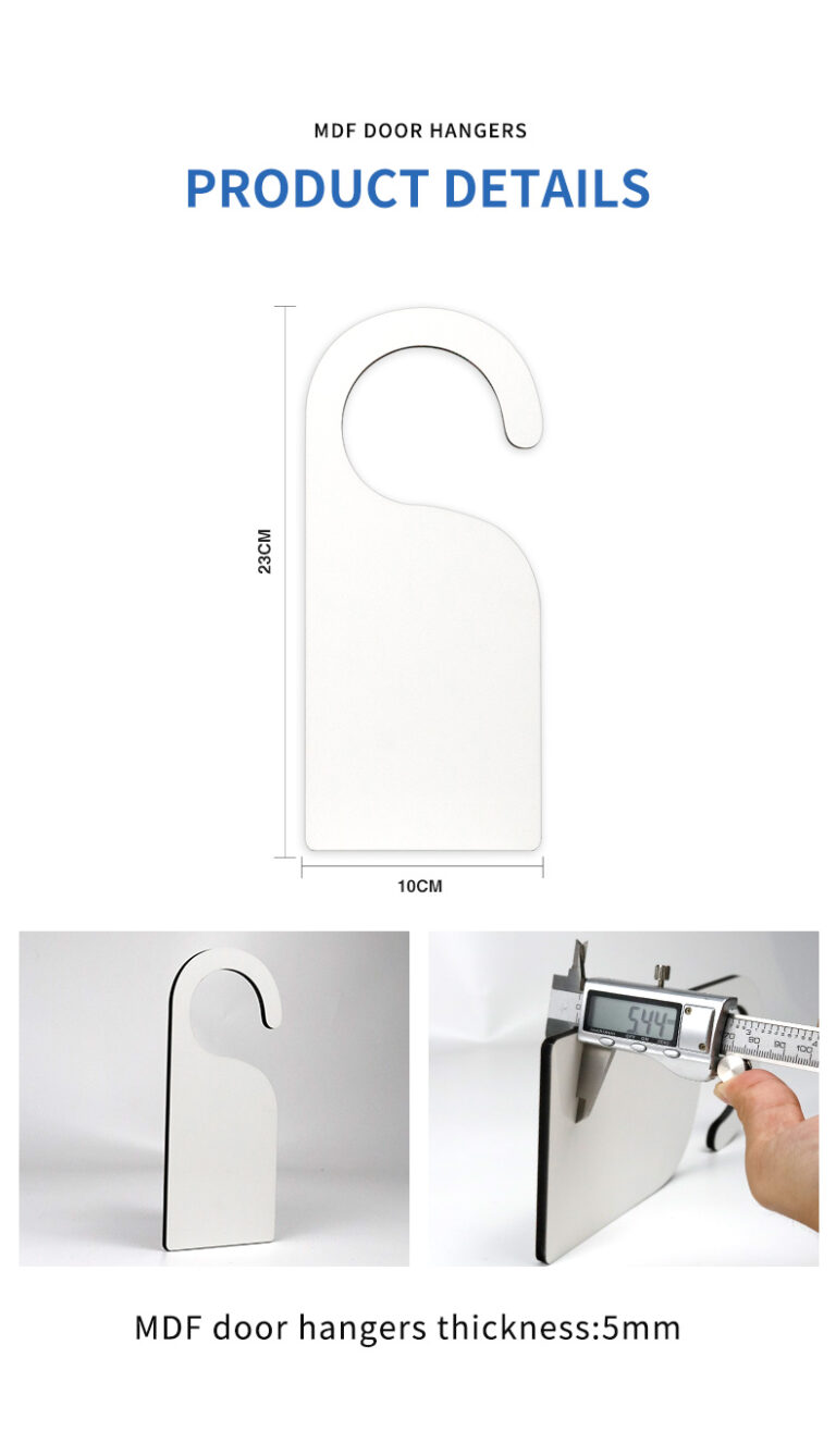 Sublimation Blank MDF Photo Door Hanger