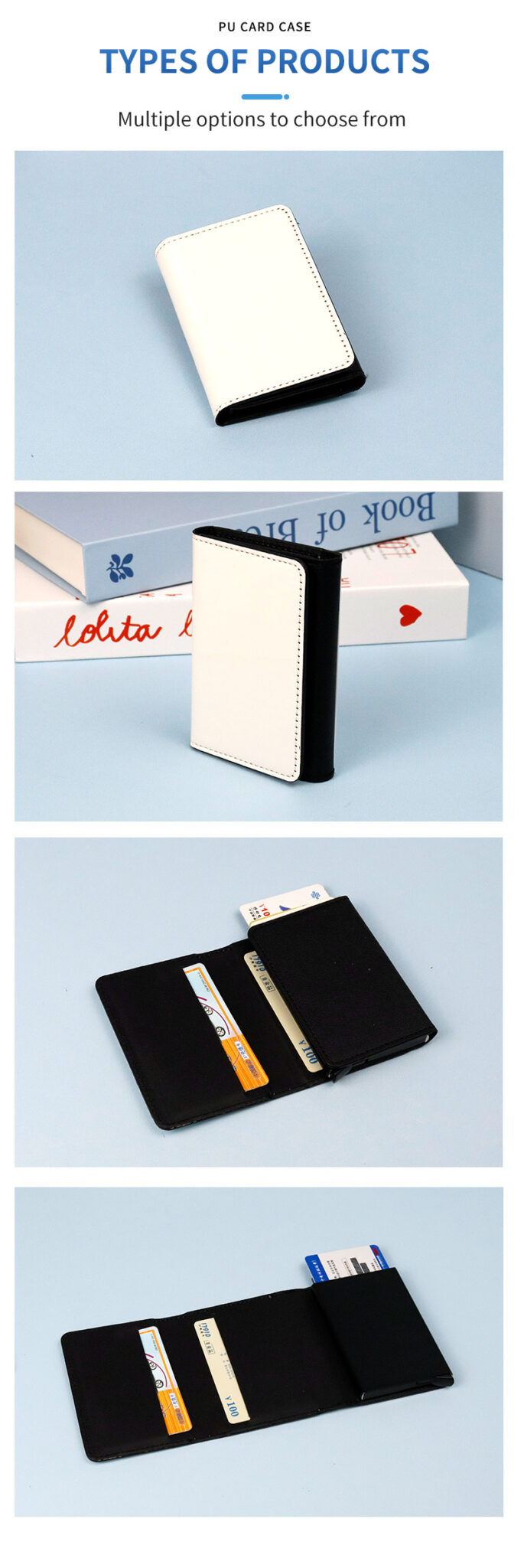 Sublimation Blank PU Leather Card Holder